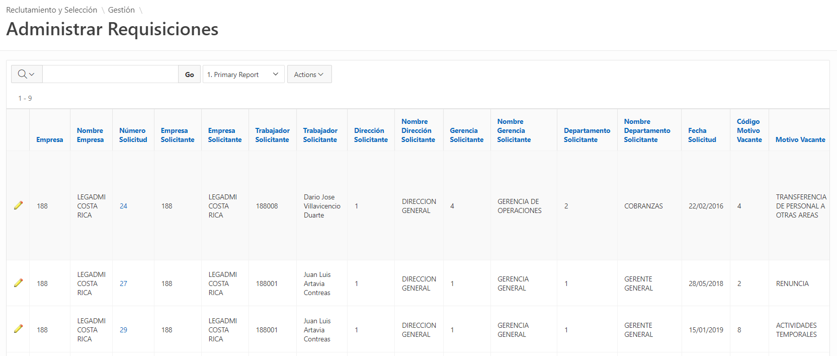 Administrar Requisiciones - HelpDocs