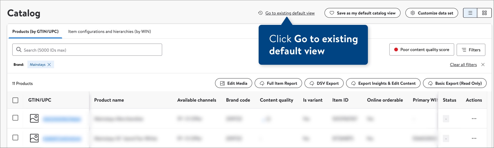 HelpDocs - Set and Customize Your Catalog View