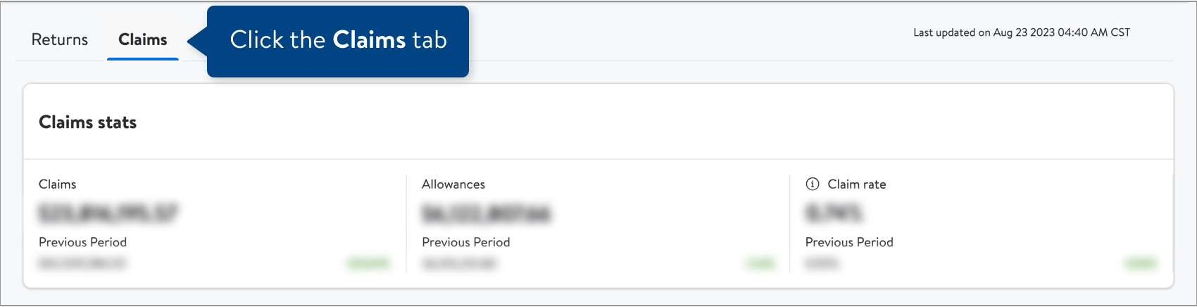 HelpDocs - Return Trends | Claims and Returns Scorecard