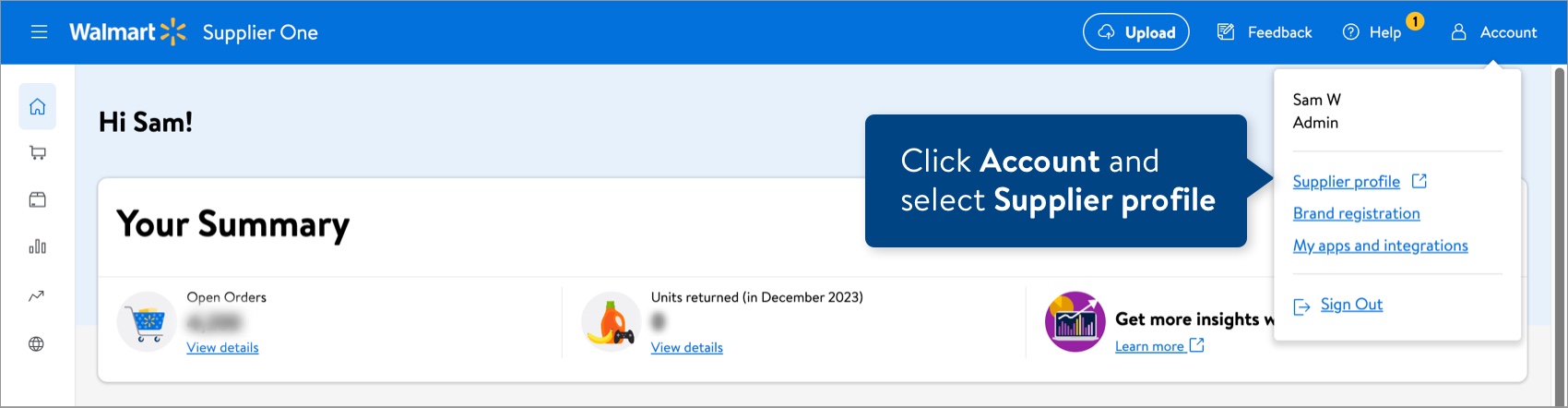 HelpDocs - Navigating to DSV Carrier Account Details