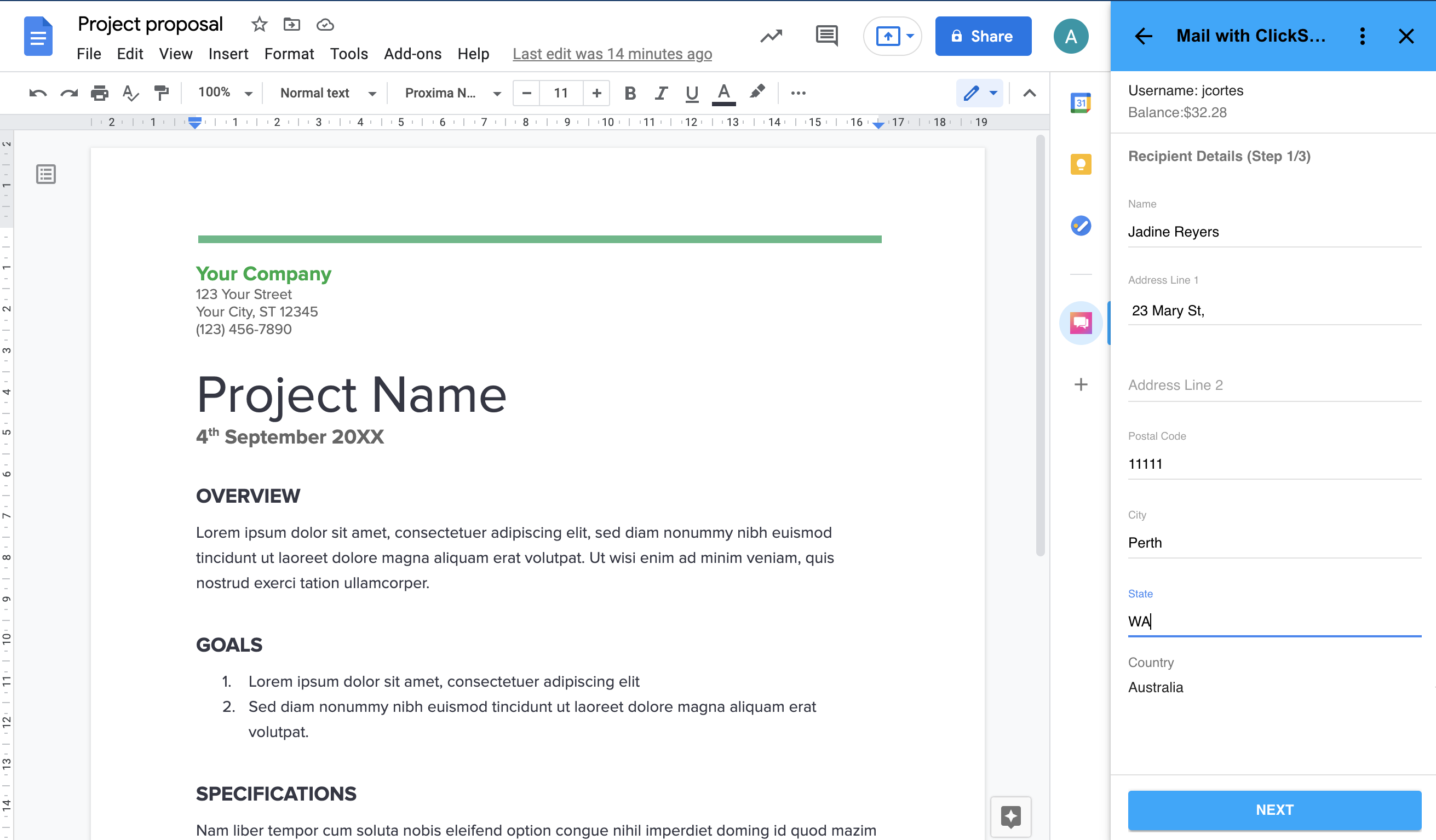 Mail Your Google Docs With ClickSend ClickSend Help Docs