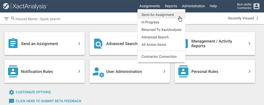 Welcome Page - Xactware help