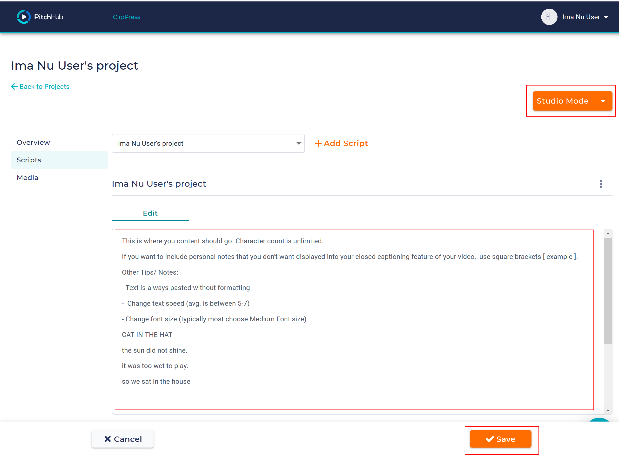 Teleprompter Introduction Pitchhub Help Documentation