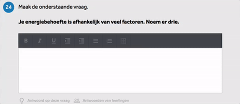 Werkvorm: Open vraag - Learnbeat Support