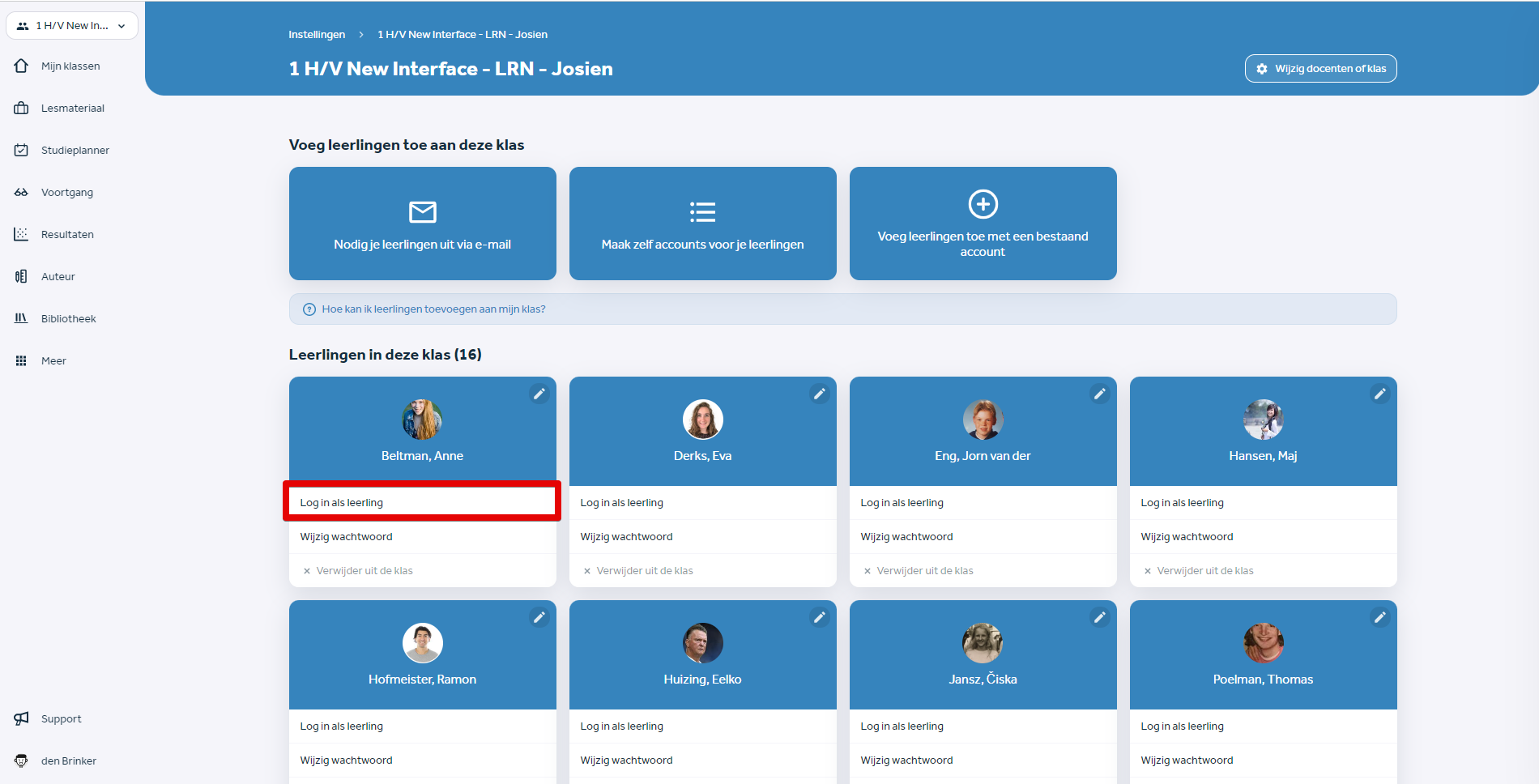 Inloggen als leerling - Learnbeat Support