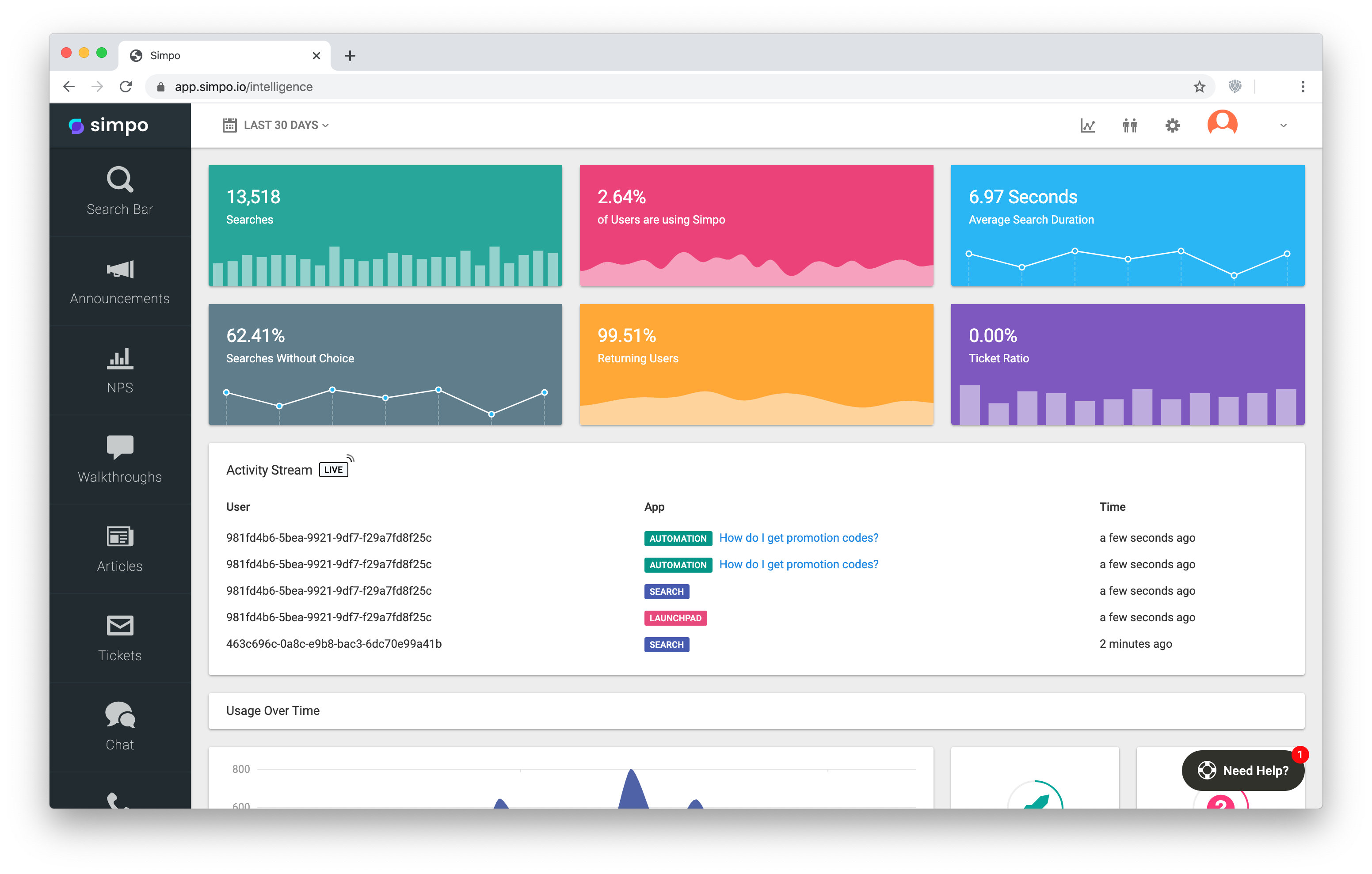 Simpo Dashboard Overview - Simpo knowledge base