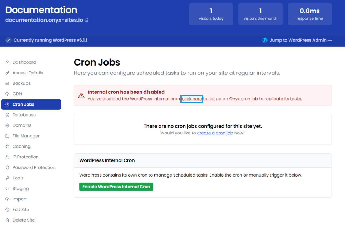 How To Disable The WordPress CRON Job And Set It Up In Onyx Krystal 