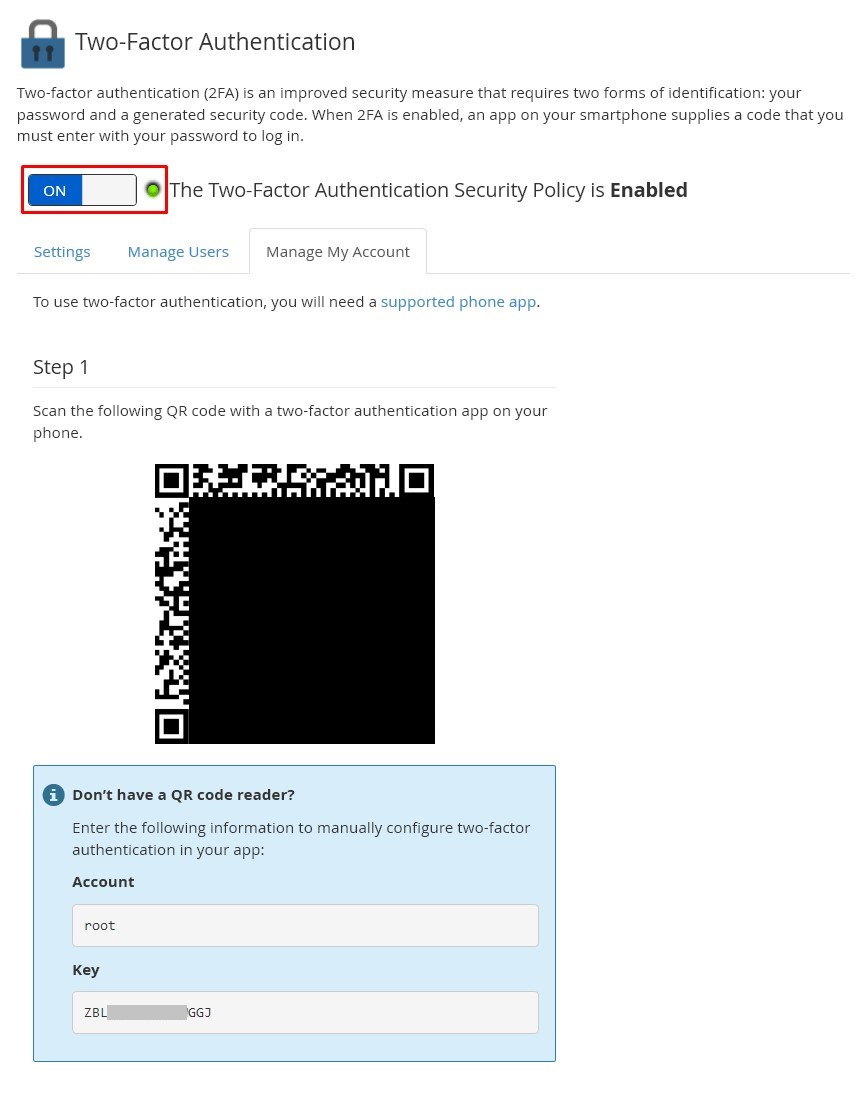 How do I setup Two-Factor Authentication (2FA) on my WHM account ...