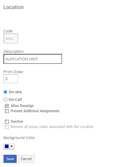 Location Codes - HelpDocs