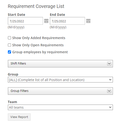 Requirement Coverage List Report - HelpDocs
