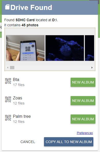 Automatic QR Code Album Creation - PicThrive