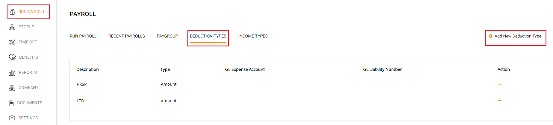 Creating and Assigning Deduction Types – Knit People