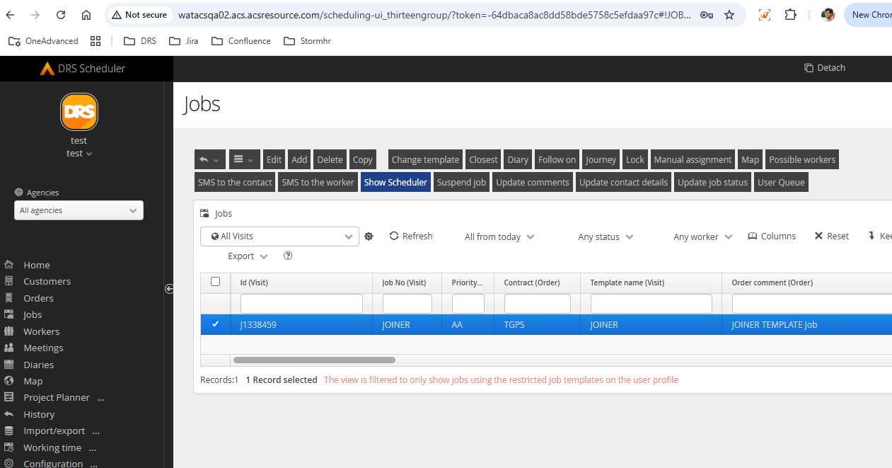 DRS 6.1.18 - 13 February 2025 - OneAdvanced - Field Services