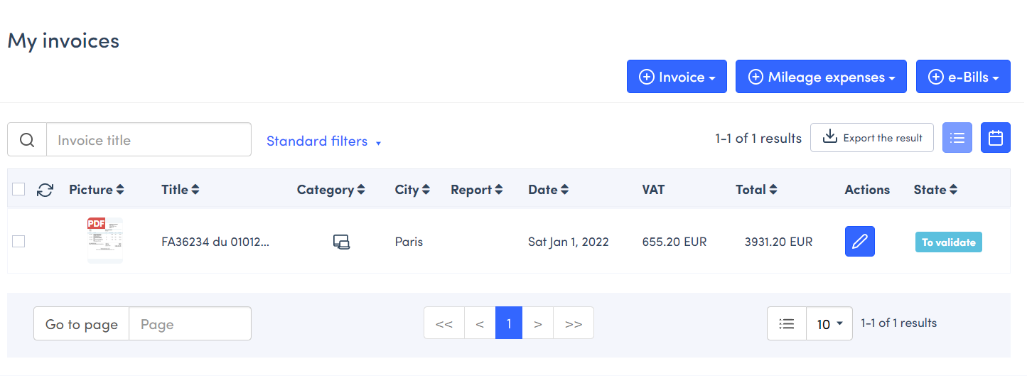 What Does to Validate Mean Expensya Expense Reports Online Help