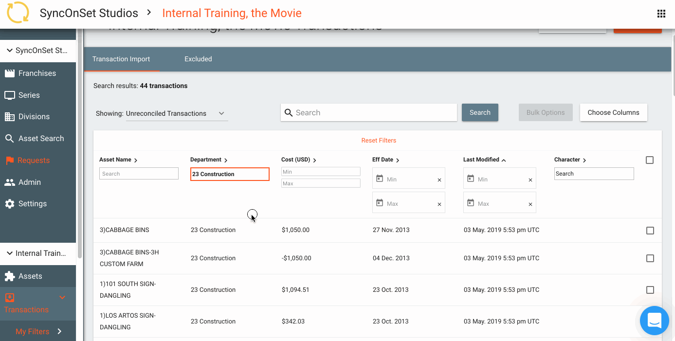 Bulk Reconciling Transactions - SyncOnSet Help Center