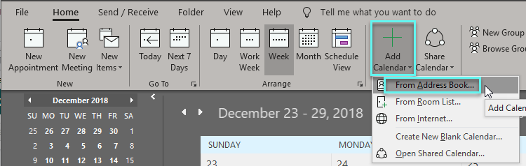 Adding Shared Calendar To Outlook Windows TechNosis Help Docs
