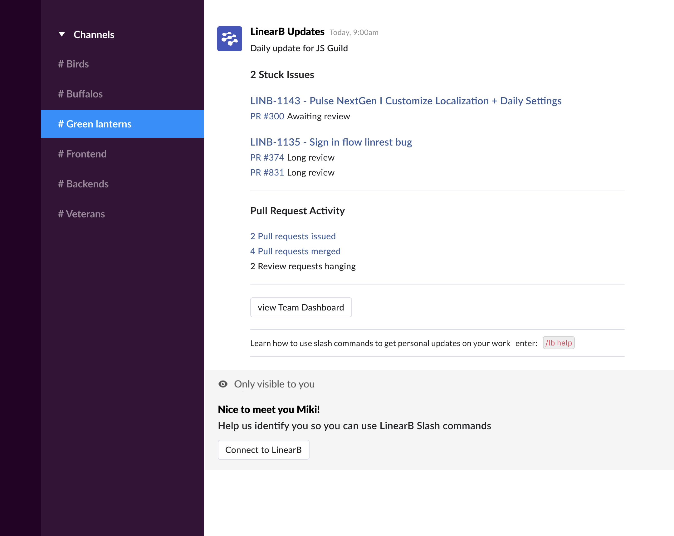 How to - Set up personal slack alerts - HelpDocs
