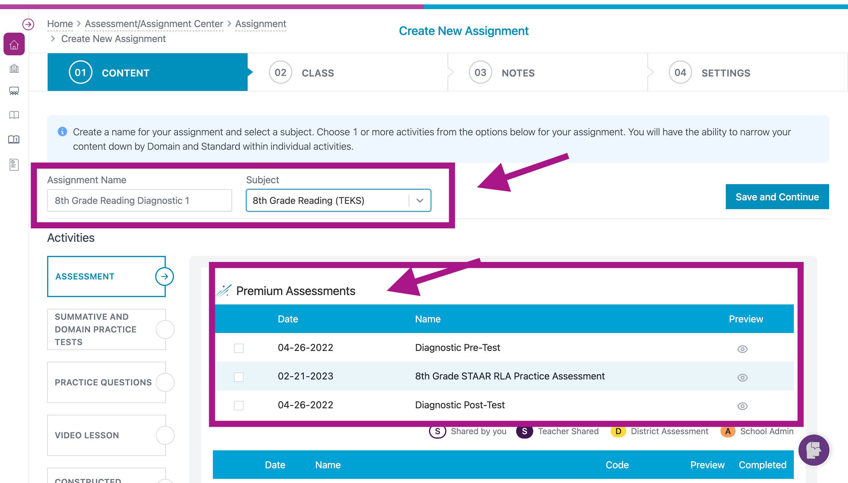 How do I Assign a Diagnostic Pre-Test or Post-Test? (Texas Only ...