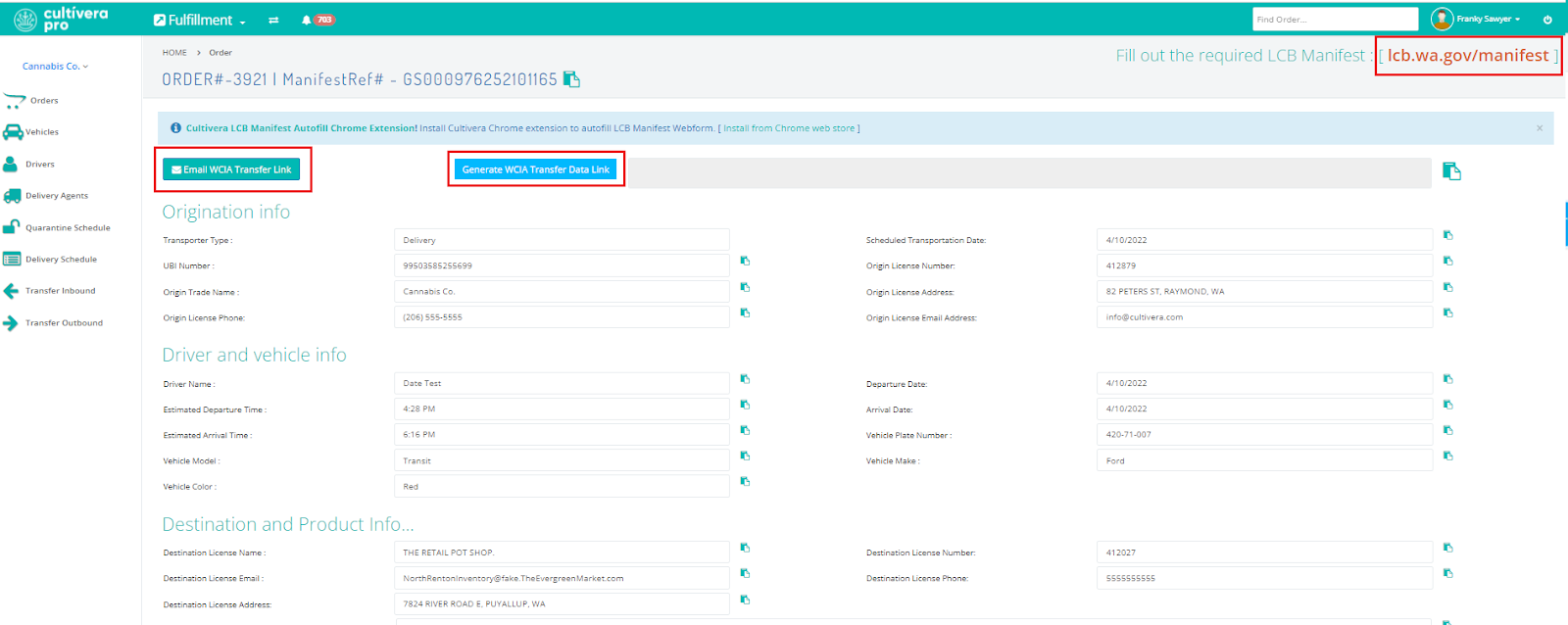 Processing an Order in Cultivera (WA) - Cultivera Support Library