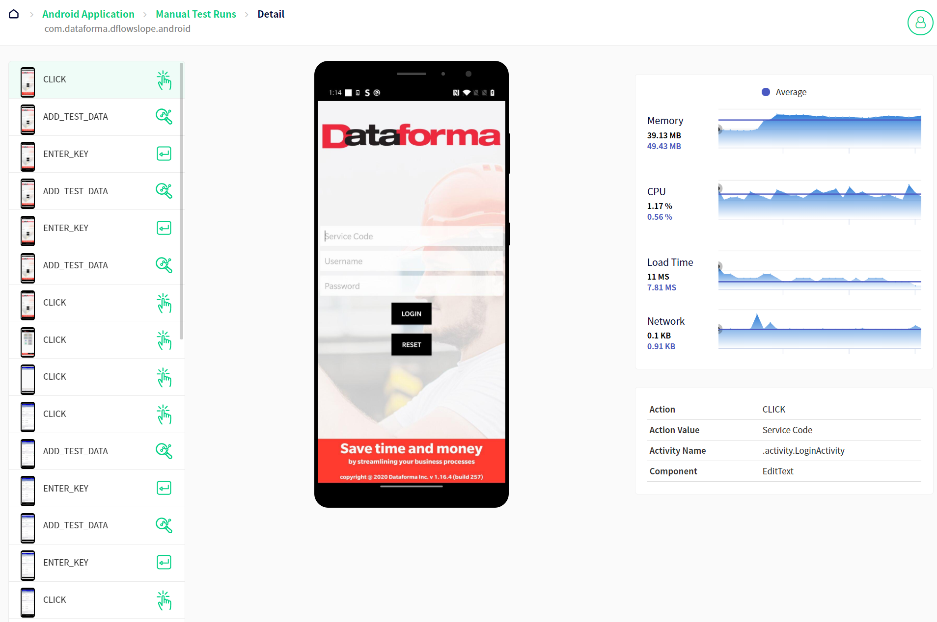 Viewing Test Results In The Lab Sofy Documentation No Code Automation Testing Platform
