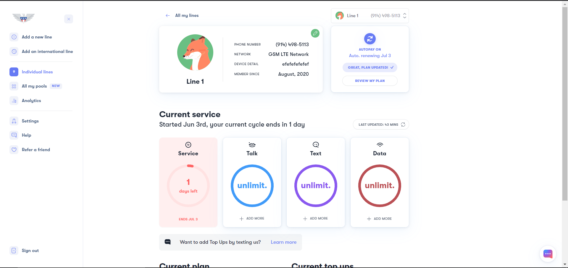 Can I change my plan in the middle of the month? - US Mobile Support