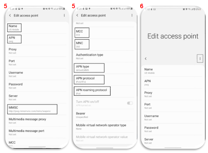 How to set up an Android with a GSM LTE line - US Mobile