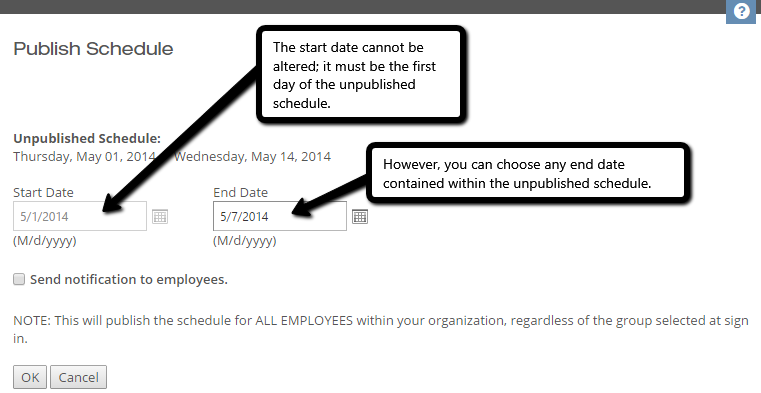 Publishing a Schedule - HelpDocs