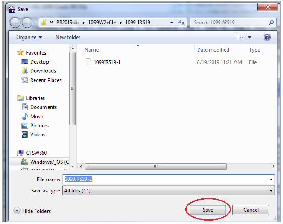1099 E-Filing Overview - CFS Tax Software, Inc.
