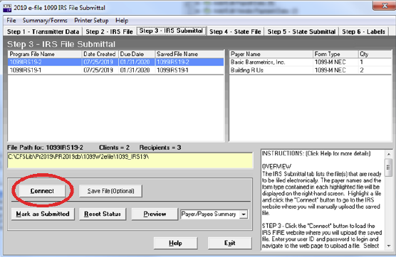 1099 E-Filing Overview - CFS Tax Software, Inc.