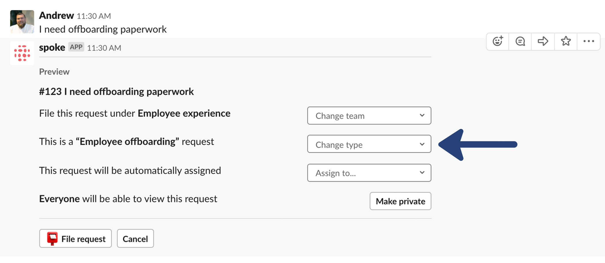 Using Request Types AskSpoke Help Center