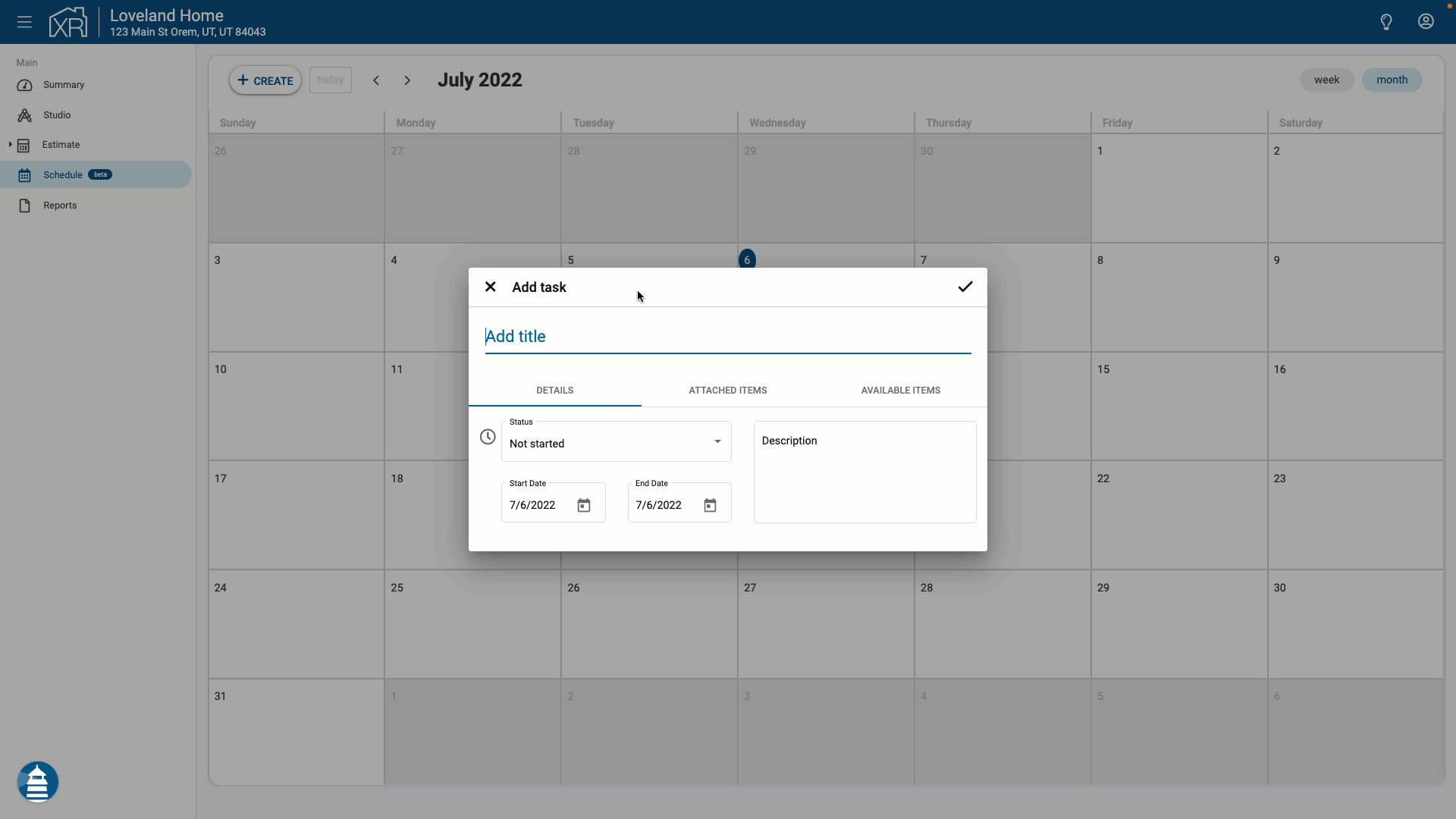 Creating A Project Schedule XactRemodel Support