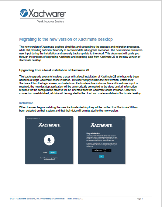 Migrating to the new version of Xactimate desktop - Xactware help