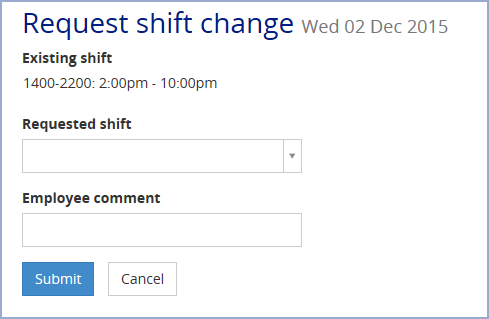 Planned shifts - Help | Time & Attendance