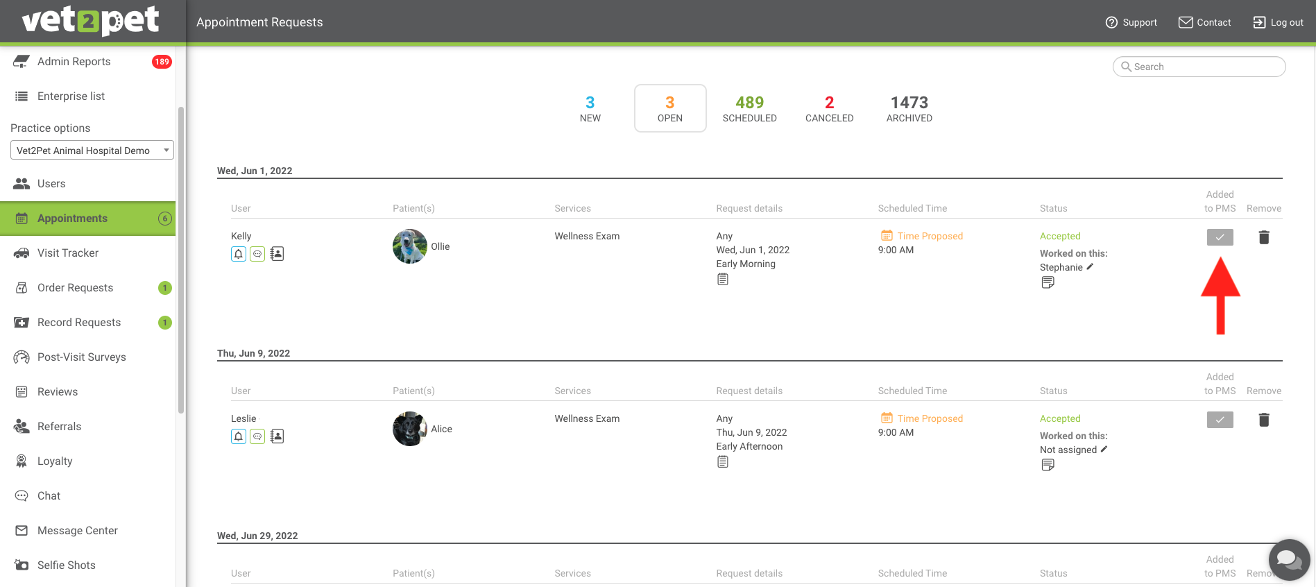 Requesting an Appointment From the App - The Vet2Pet Knowledge Library