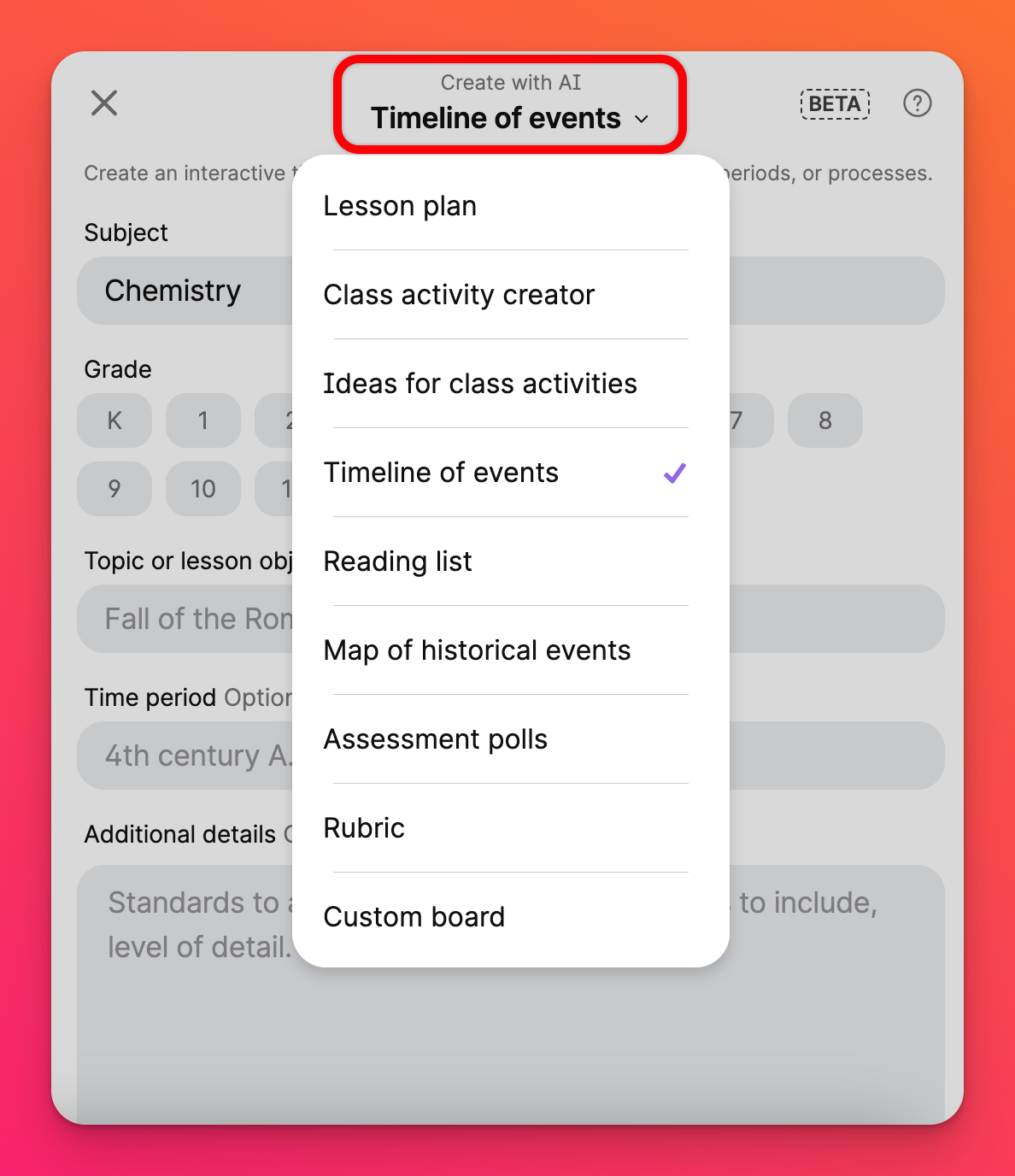 Create With AI - Padlet Knowledge Base & Support