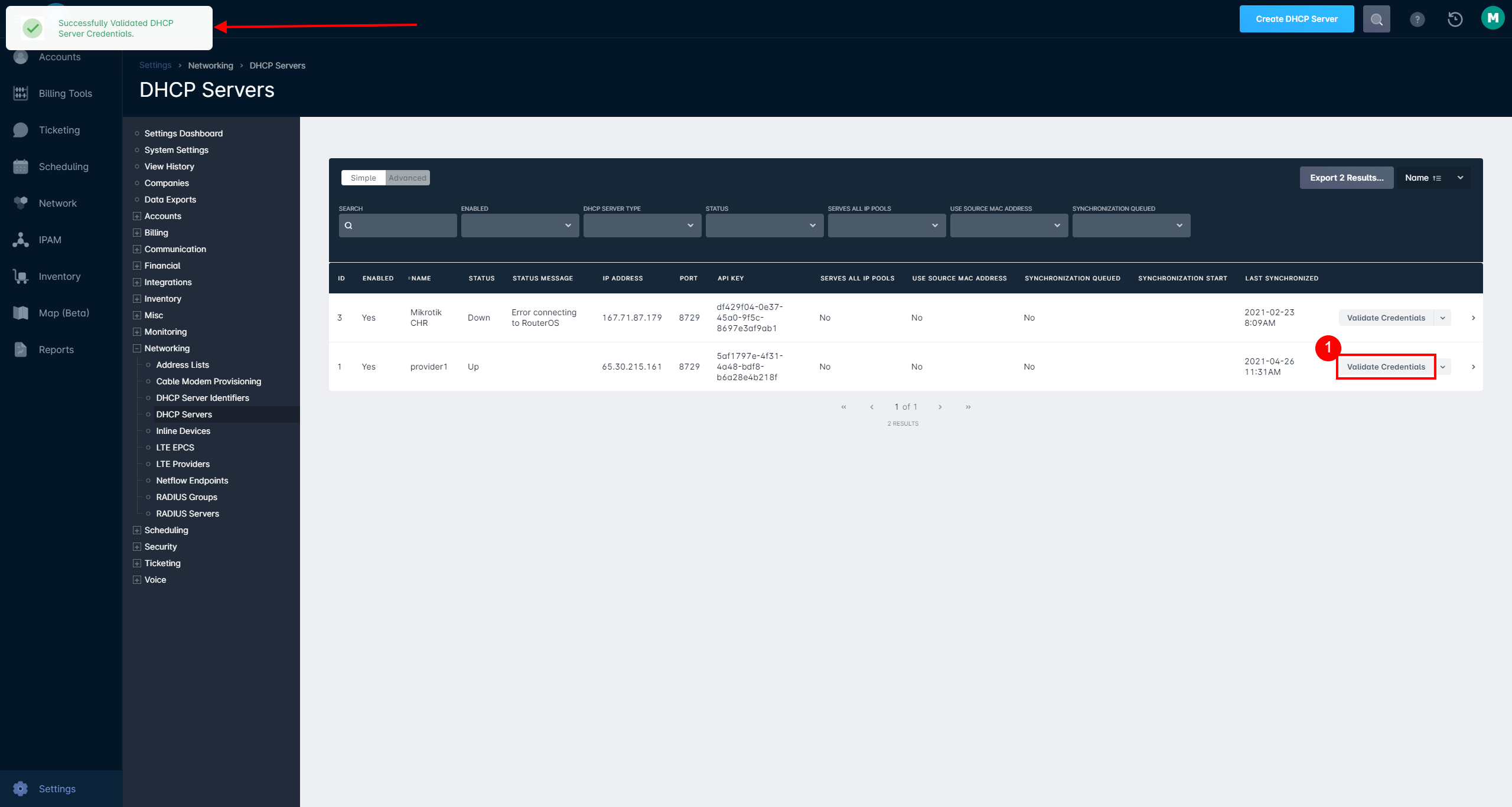 MikroTik: Setting Up a Sonar Controlled DHCP Server - Sonar Knowledge Base