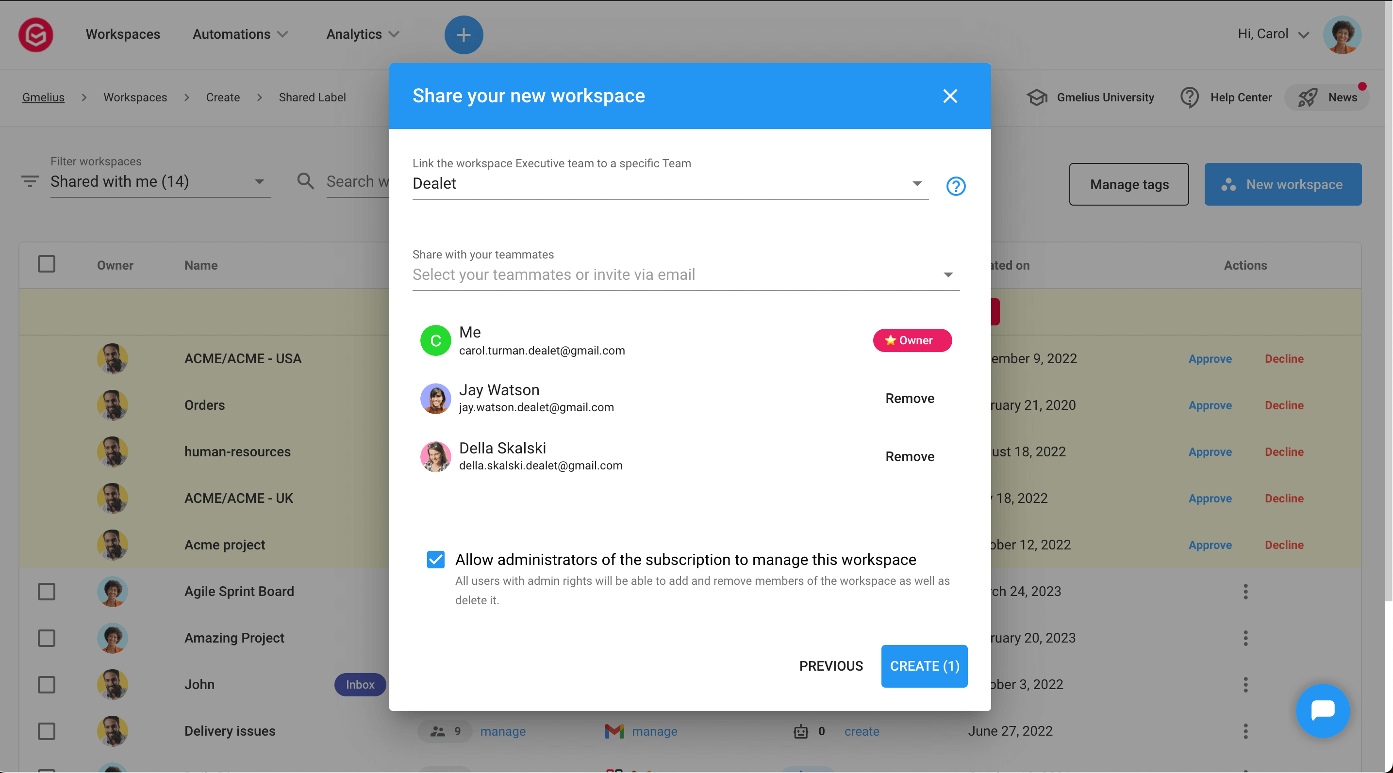 How to share Gmail labels - Help Center | Gmelius