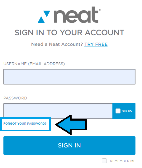 Login Issues - Reset your Password - Neat HelpCenter