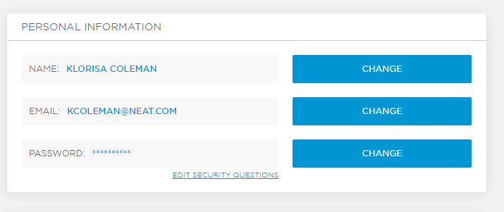 User Settings in Neat - Neat HelpCenter